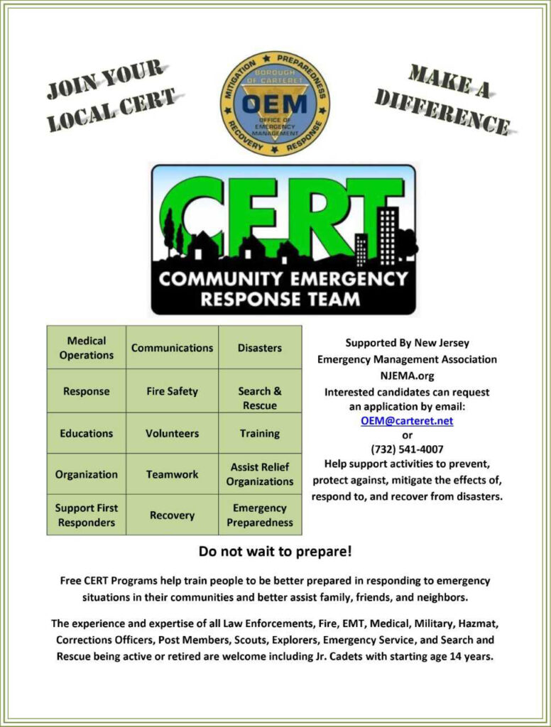 Emergency Management - Borough of Carteret